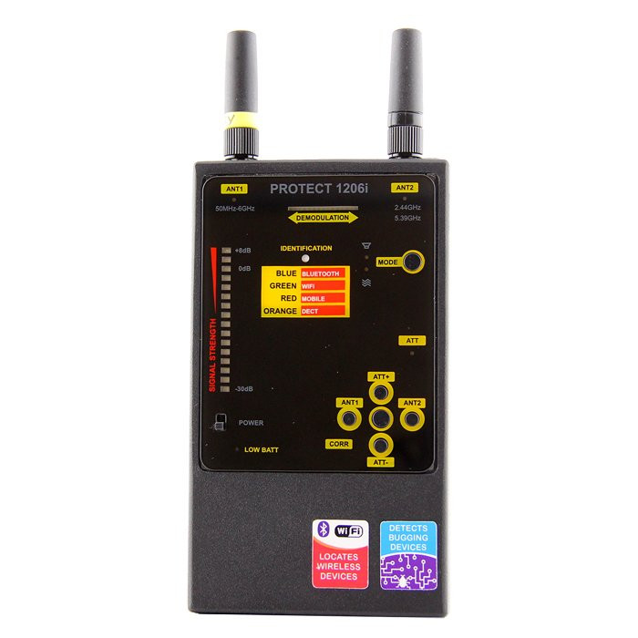 Professional Digital RF Detector 50MHz-12GHz (GSM, Bluetooth, Wi-Fi ...