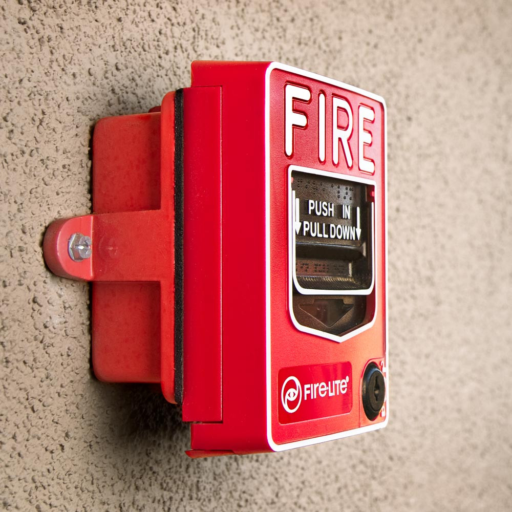 Fire Alarm Pull Station Hidden Camera w/ DVR & Battery - SpyAssociates.com