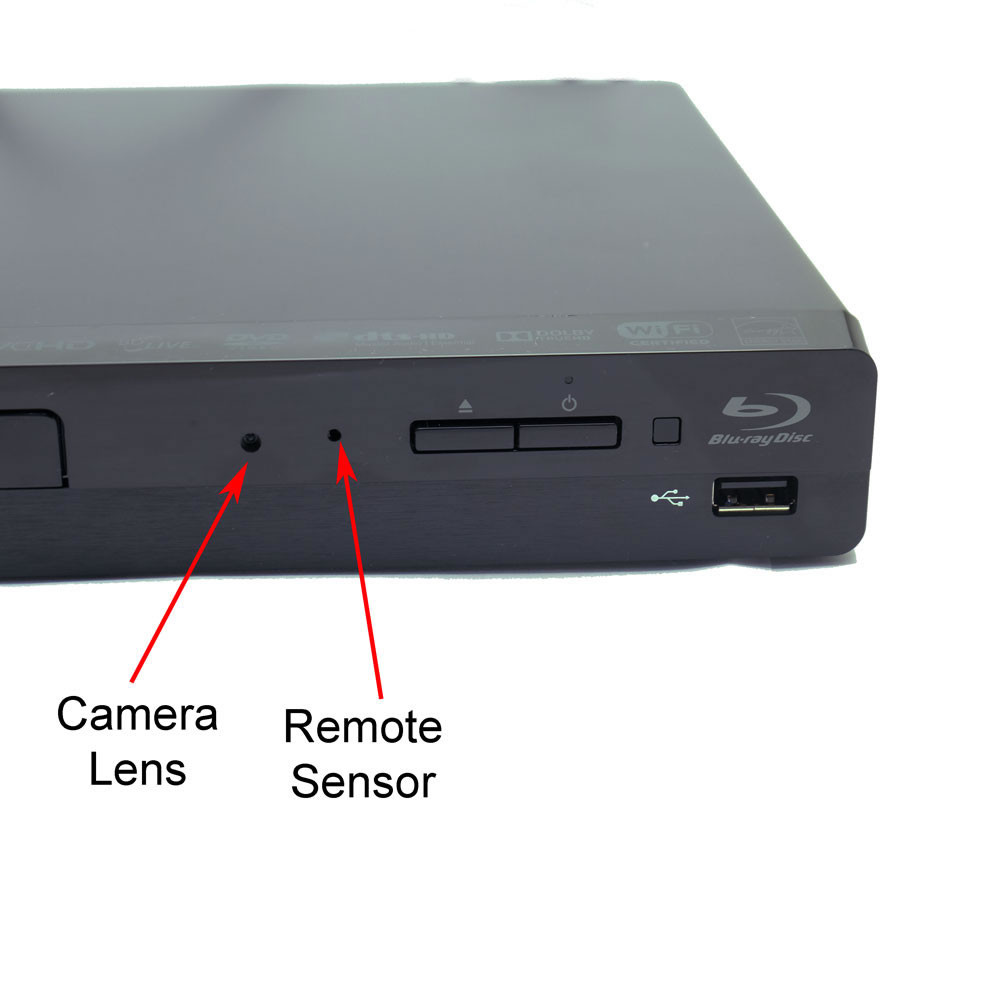 Blu-Ray DVD Player 4K Hidden Camera w/ DVR & WiFi Remote View ...