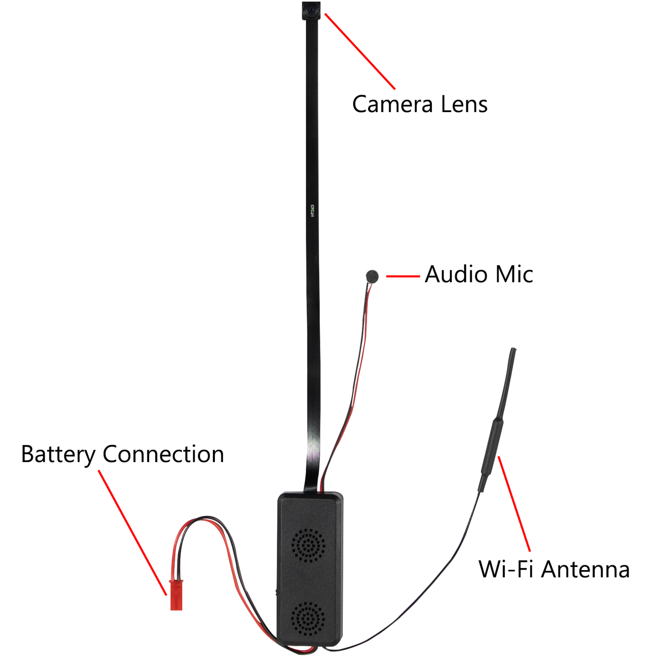 DIY 4K Hidden Camera Kit w/ DVR, Battery & WiFi Remote View ...