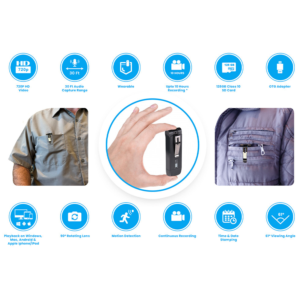 Video & Audio Camstick With Rotating Camera Lens - SpyAssociates.com