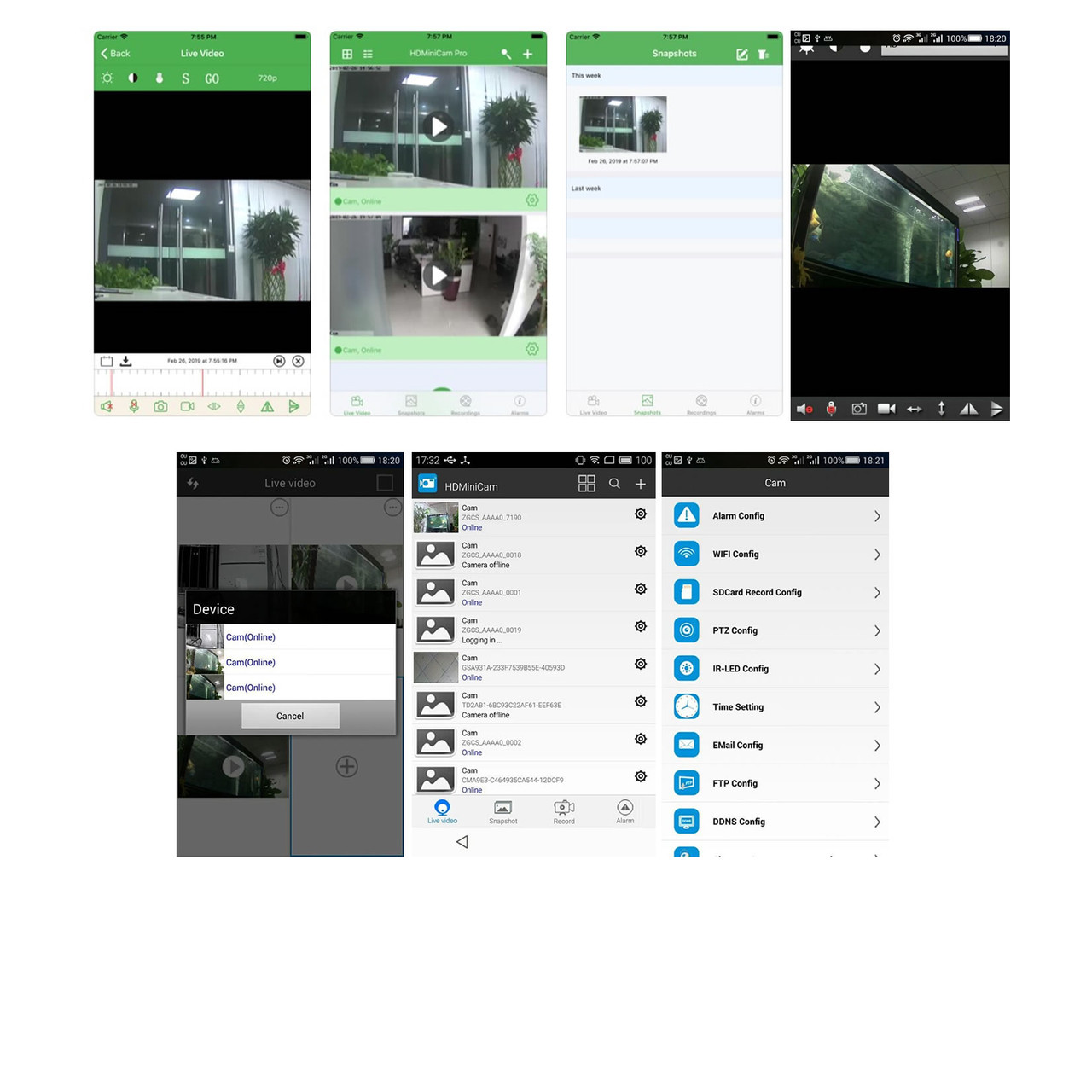 Fake Plant Hidden Camera w/ DVR, WiFi Remote Viewing & 20 Foot Night ...