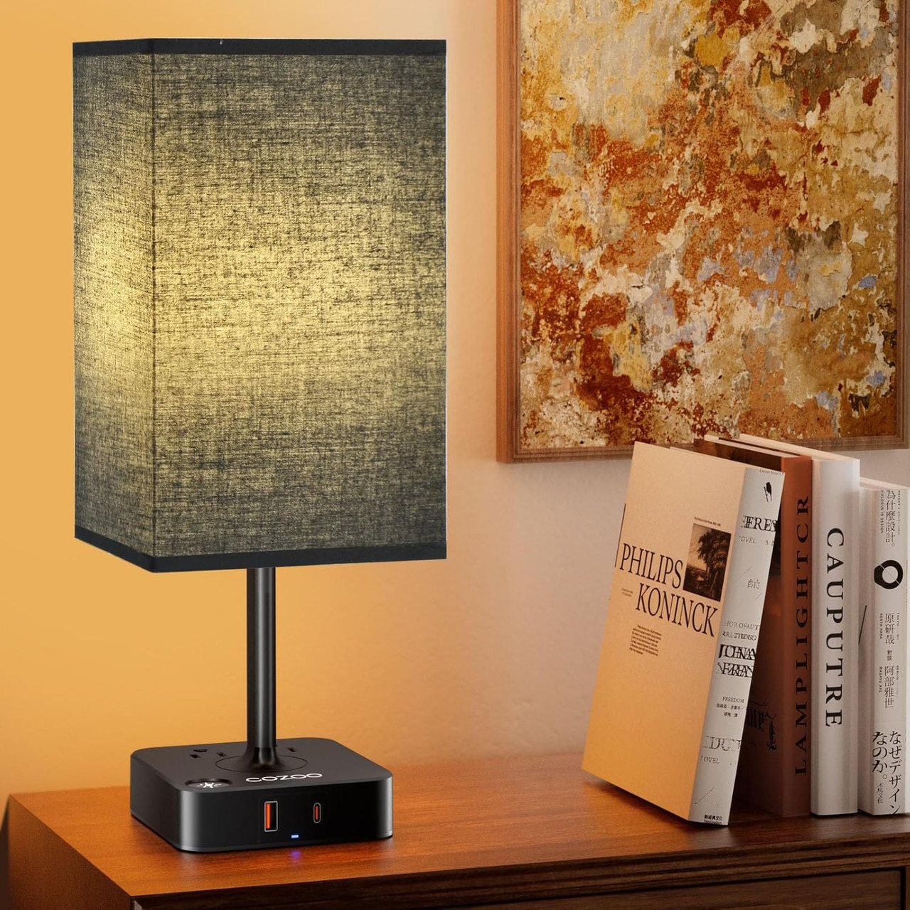 USB Table Lamp Hidden 4K Camera w/ DVR & WiFi Remote View ...