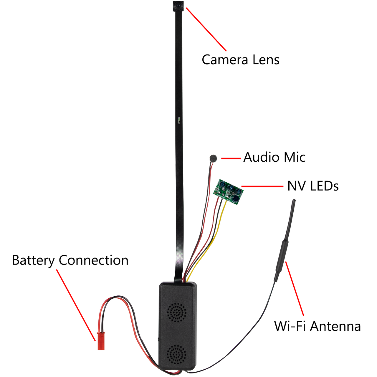 DIY 4k Hidden Camera Kit w/ DVR, Night Vision & WiFi Remote View ...