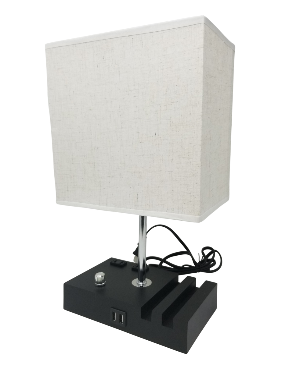 Functional Table Lamp w/ USB Charger Hidden 4K Camera w/ DVR & WiFi ...