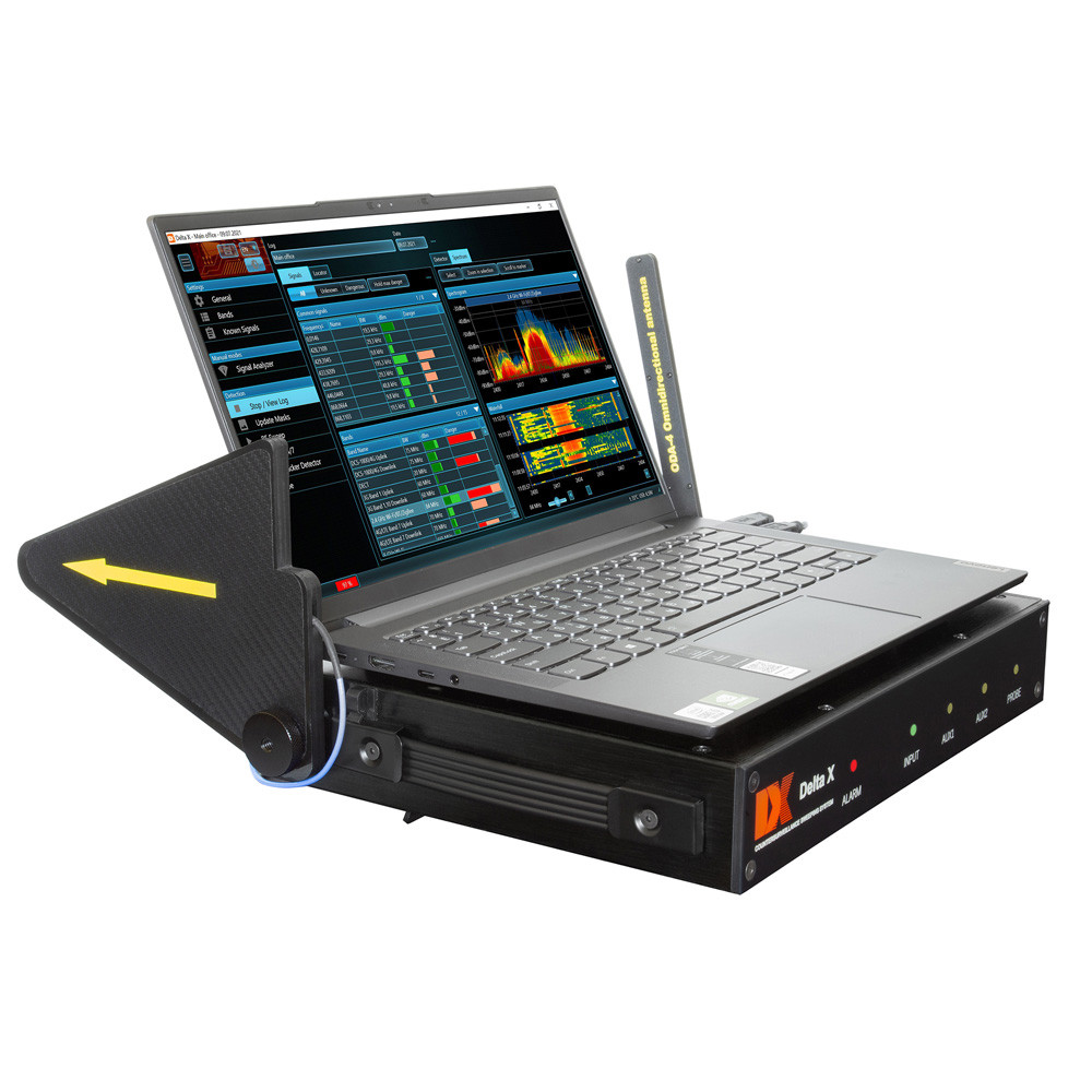 Delta X Portable Real-time Spectrum Analyzer 12Ghz - SpyAssociates.com