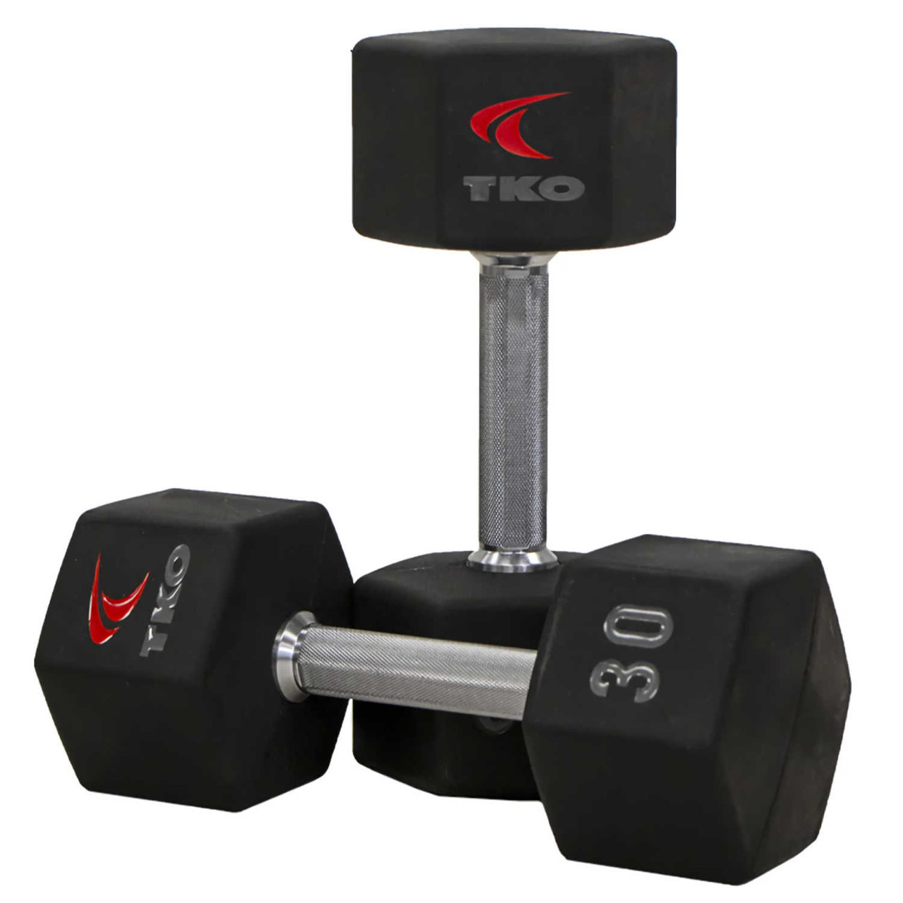 TKO "Tri-Grip" Urethane Hex Dumbbells | Gym Weights