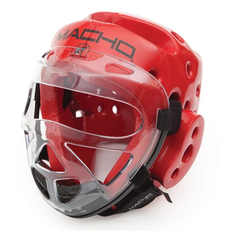 Macho Dyna Head Gear and Face Shield Combo
