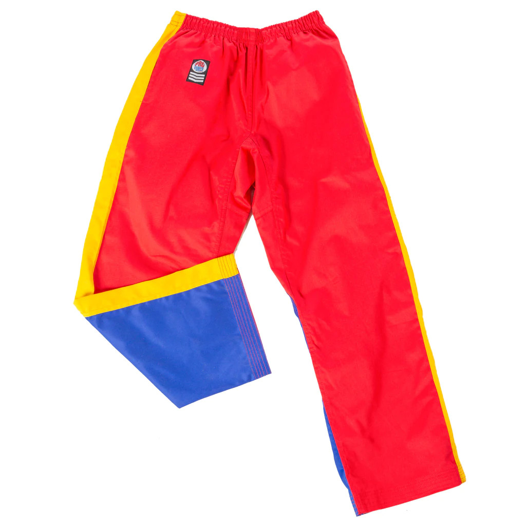 ProForce Sport™ Red, Blue & Yellow Striped Demo Pants