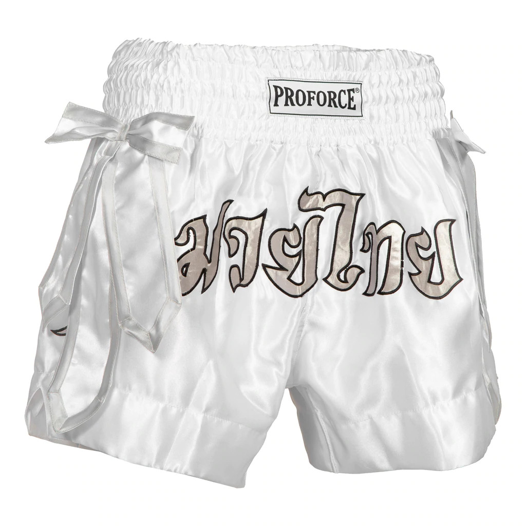 ProForce Sport™ Angel Wing Muay Thai Shorts - w/ White Bows