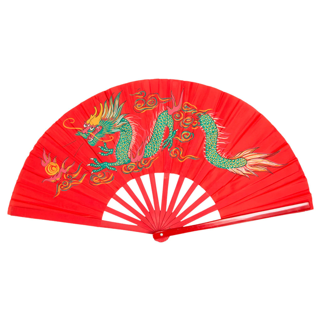 Bamboo Dragon Fighting Fan 13