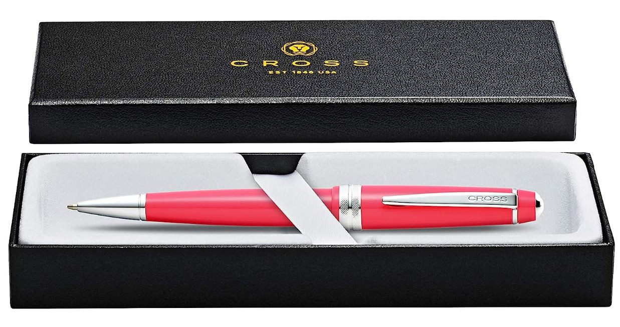 Cross Bailey Light Coral Chrome Trim Ballpoint Pen