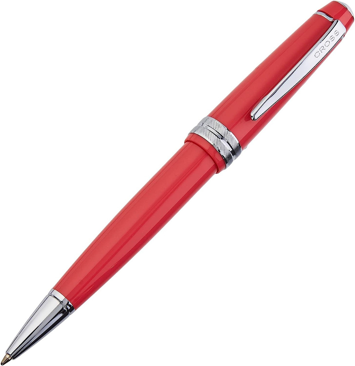 Cross Bailey Light Red Chrome Trim Ballpoint Pen