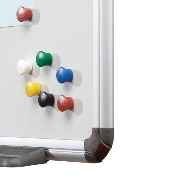 Nobo 18mm Magnetic Drawing Pins Assorted Colours Pk 12