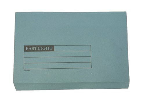 Eastlight Document Wallet Full Flap A4 / Foolscap 280gsm Blue Pk 50