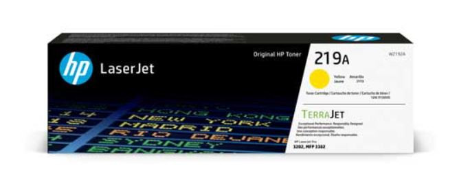HP 219A Yellow Toner Cartridge W2192A