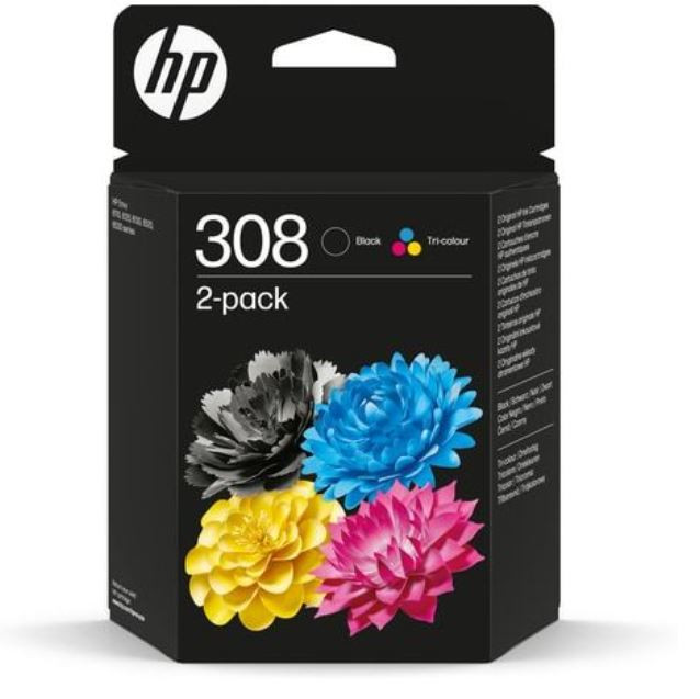 HP 308 2 Ink Cartridge Multipack 6L6S6UE Original