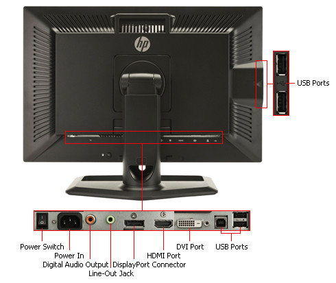 HP ZR2440W 24 Inch Full HD IPS Widescreen Monitor