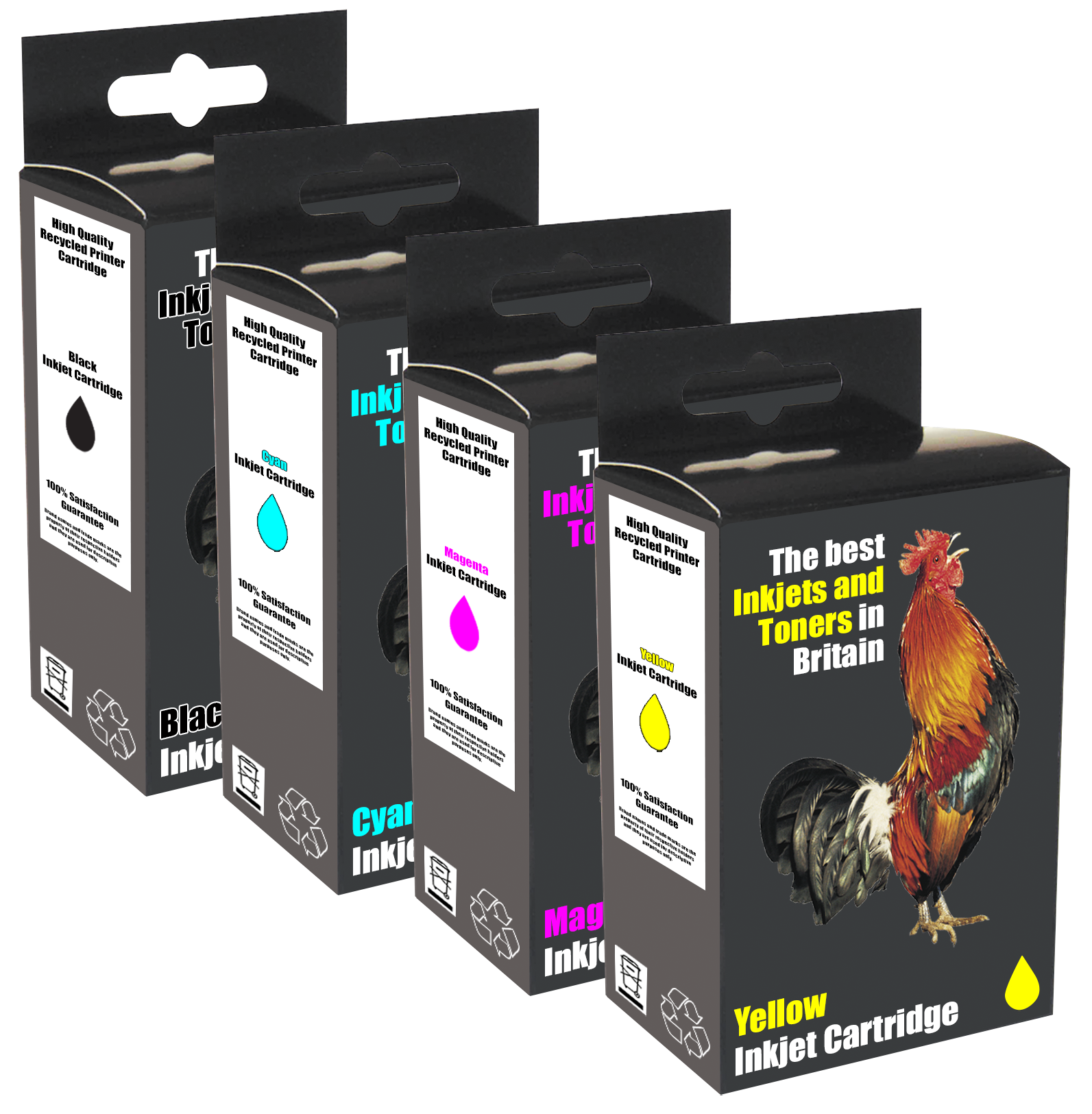 IJT Recycled Epson Starfish Multipack Black, Cyan, Magenta, Yellow Ink ...