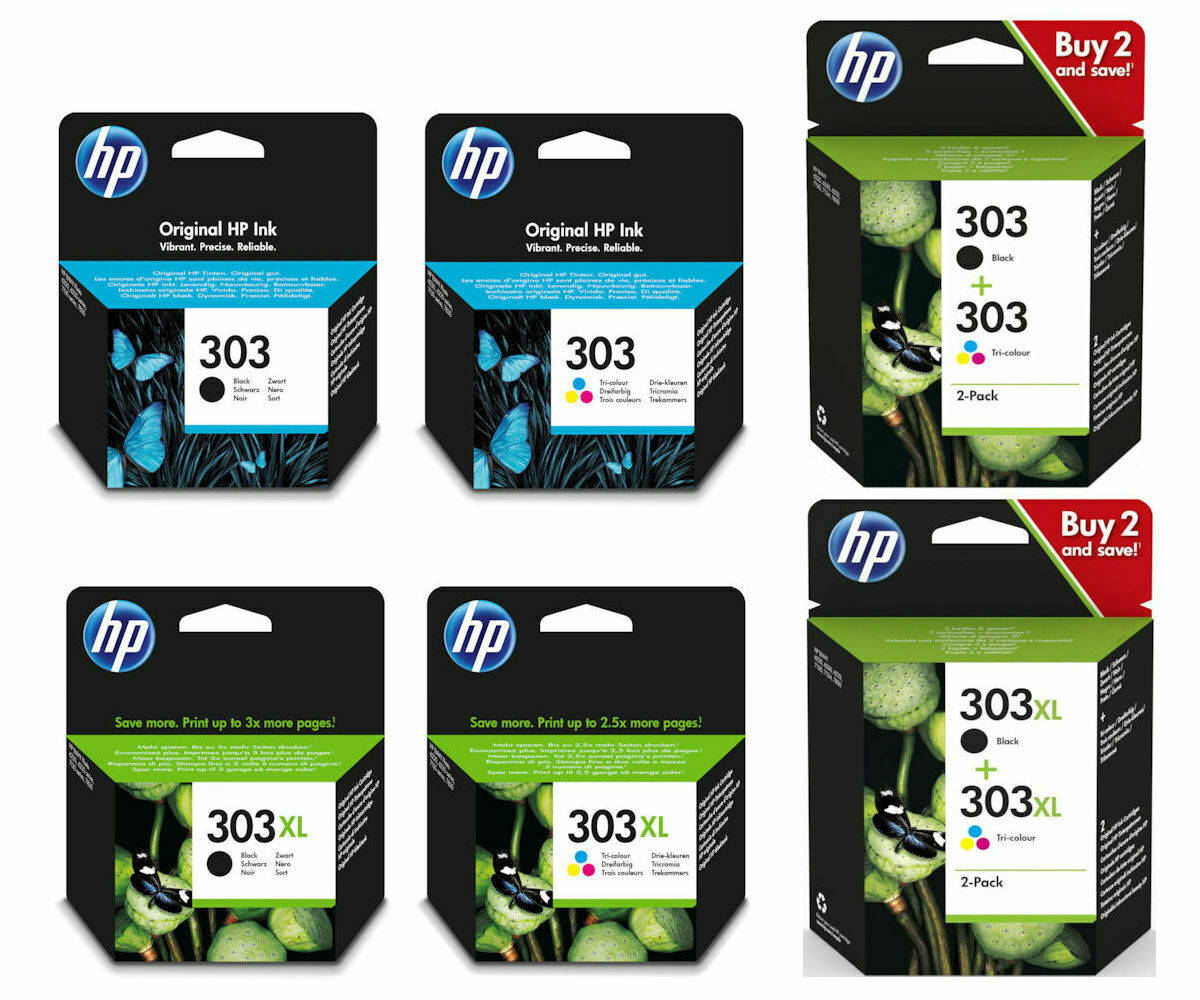 HP 303 Ink (Original and Recycled) | Black and Tri-Colour