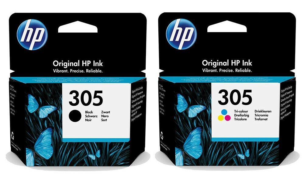 HP 305 Ink (Original and Recycled) | Black and Tri-Colour | Standard and XL