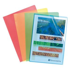 ValueX Polypropylene Cut Flush Folder A4 Assorted Colours Pk 10