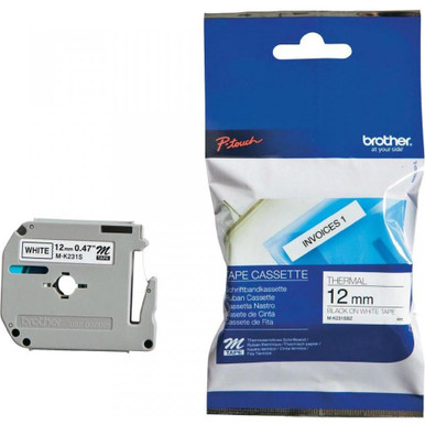 Brother MK-231SBZ Black on White Label Tape Cassette - IJT Direct