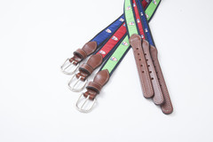 Episcopal Shield Web Leather Belt - Episcopal Shoppe