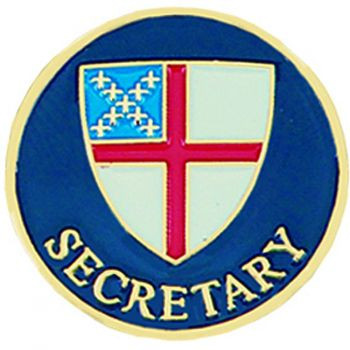 Secretary Lapel Pin - Episcopal Shield - Episcopal Shoppe