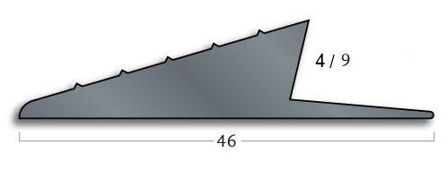 Ribbed PVC Ramp Edge 4mm & 9mm – Floor Transition Ramp (2m)