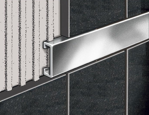 Aluminium Flat Wide Listello Trim – 2.5m Decorative Wall Edging Strip