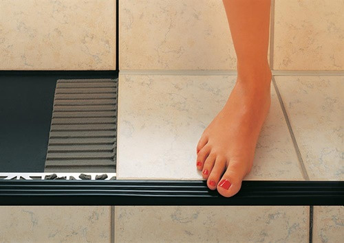 Tile-In Anti-Slip Stair Edging – 2.5m | Aluminium Step Profile for ...