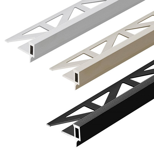 Aluminium Square Step Edging for Tiled Stairs – Tile-In – Modern Design ...