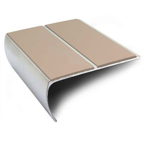 Extra-Wide Bullnose Stair Nosing – Double Channel for Vinyl & Lino