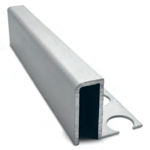 Aluminium Square Tile Edge Trim 20mm – Black, Silver, Granite