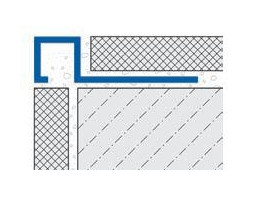 Decorative Aluminium Square Edge Tile Edging – Anodised Silver, 2.5m