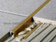Solid Brass Rectangular Tile Trim – 8mm Visible Surface, 2.5m