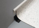 Cove Former for Vinyl Flooring – PVC, 2m Black, Easy Fit
