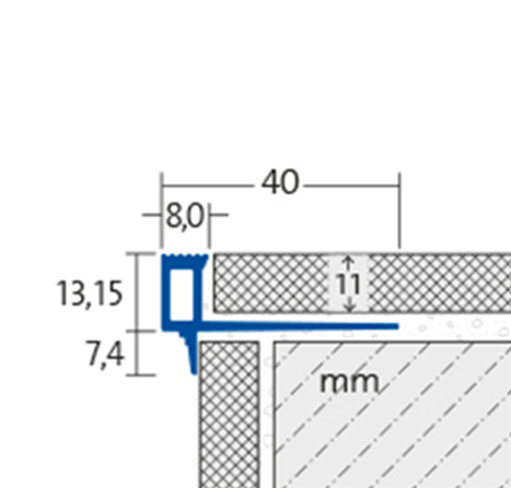 Aluminium Square Step Edging for Tiled Stairs – Tile-In – Modern Design ...