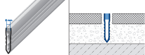 PVC Expansion Joint For Thick Bed Installation-2.5m - National Stair ...