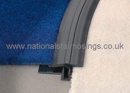 uPVC Clip-In T-Section Top for Curves | Flexible Floor Edging