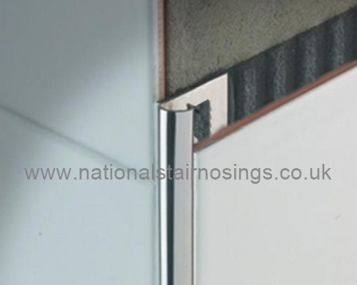 Stainless Steel Quadrant Tile Trim | 6–12.5mm Profiles | 2.5m Length