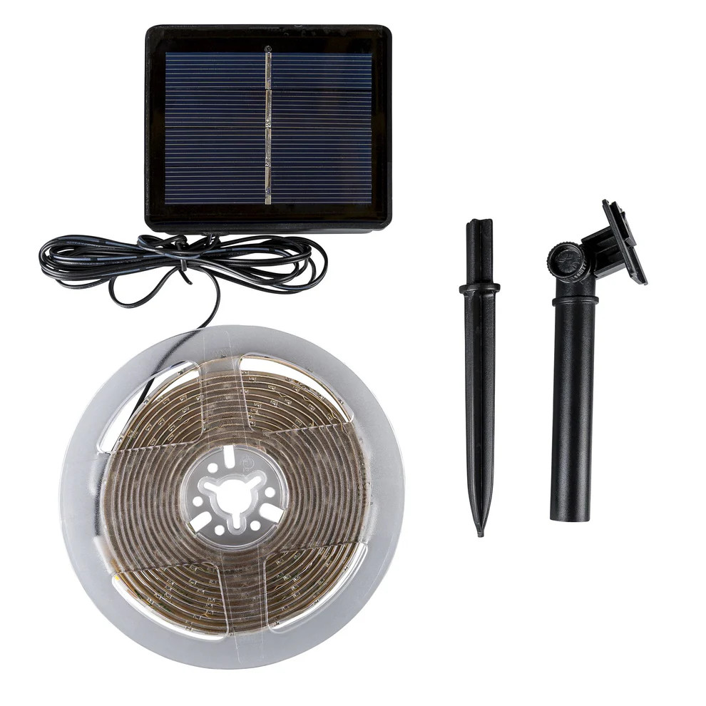 Solar LED Strip Light 5m Super Bright IP65 Warm White | Sunz