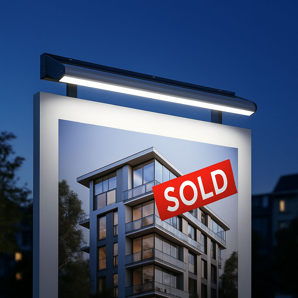 Solar Sign and Billboard Light 1200mm 1200lm 12W IP65 Commercial Grade ...