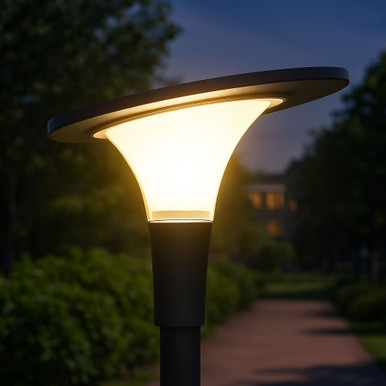 Solar Post Light Motion Sensor With Remote Industrial Strength 2800lm ...
