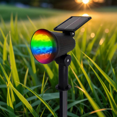 Solar RGB/LED Garden Spot Light 3.7V 1.5W IP44 200lm | Sunz