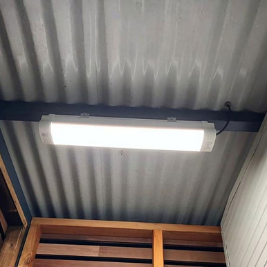Solar Batten Light With Remote Control White Aluminium 4000K 2500lm ...