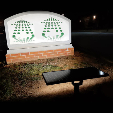 Solar Sign Uplight Aluminium Adjustable 6000K Daylight IP65 20W ...