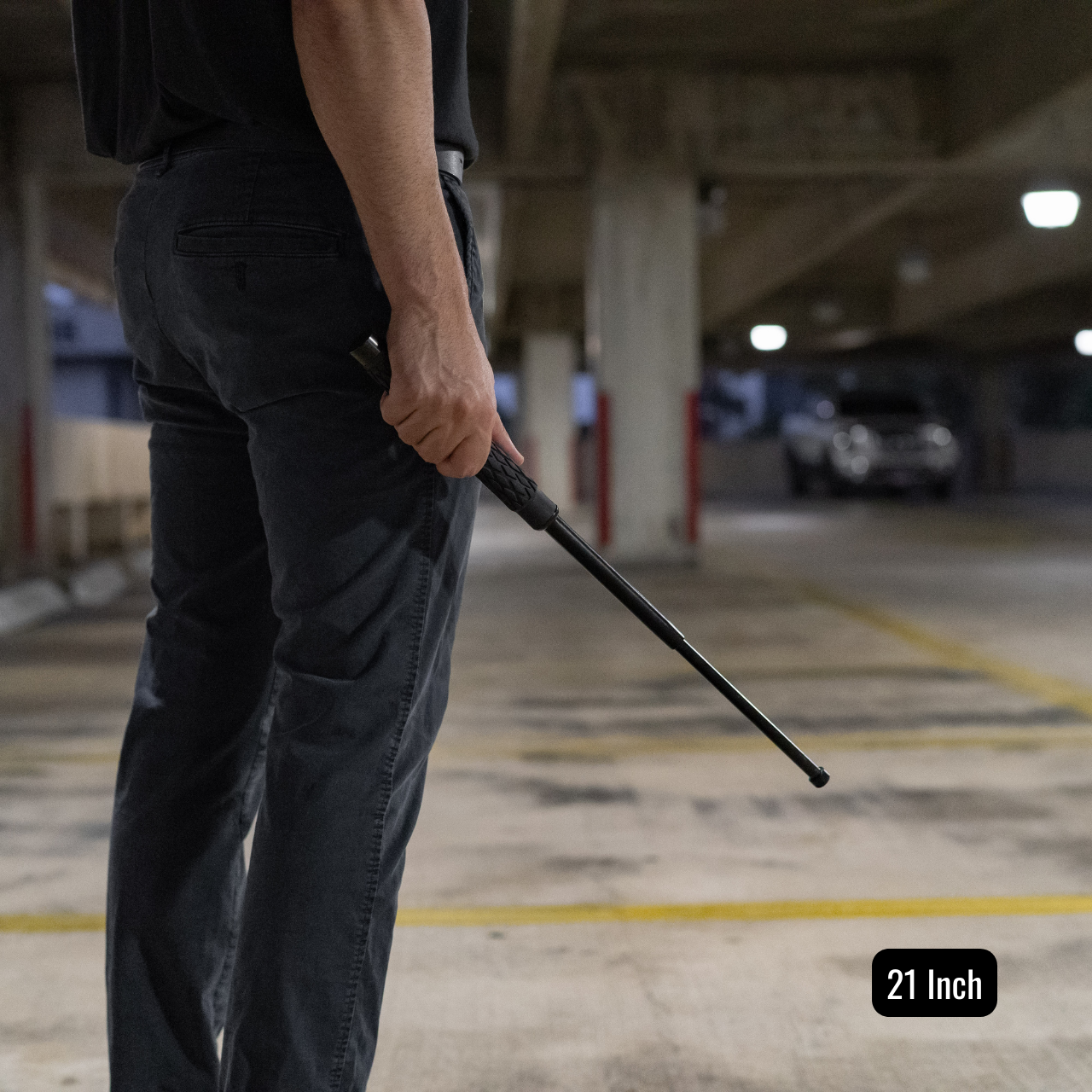 Police Magnum Black Steel Expandable Baton- Anti Riot Self defense ...