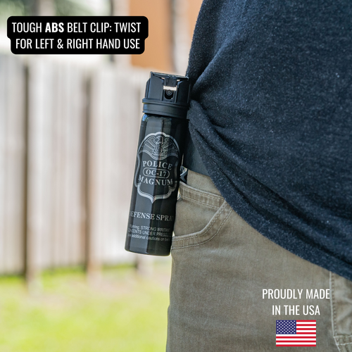 Self Defense Pepper Spray Stream 2-Pack Police Magnum Pepper Spray 3oz ...